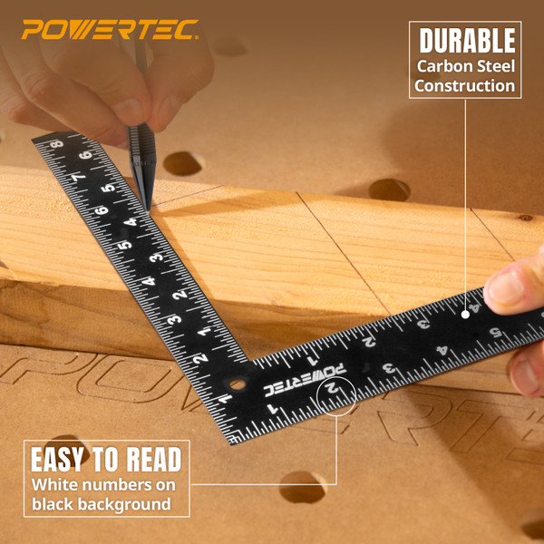 80035 Carpenter Square 8" x 12" - L Square Ruler
