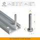 POWERTEC - Combo T-track Miter Track 32" 48" (Combo T track) - POWERTEC ...