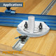 POWERTEC - Combo T-track Miter Track 32" 48" (Combo T track) - POWERTEC ...