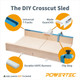 Table Saw Sled and Blade Guard Kit - POWERTEC | Table Saw Crosscut Sled ...