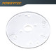 71881 6-1/2-Inch Router Plate and Centering Pin (1/2" & 1/4") with Cone