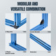T-Slot Aluminum Extrusion Profile Linear Rail, 2PK -POWERTEC