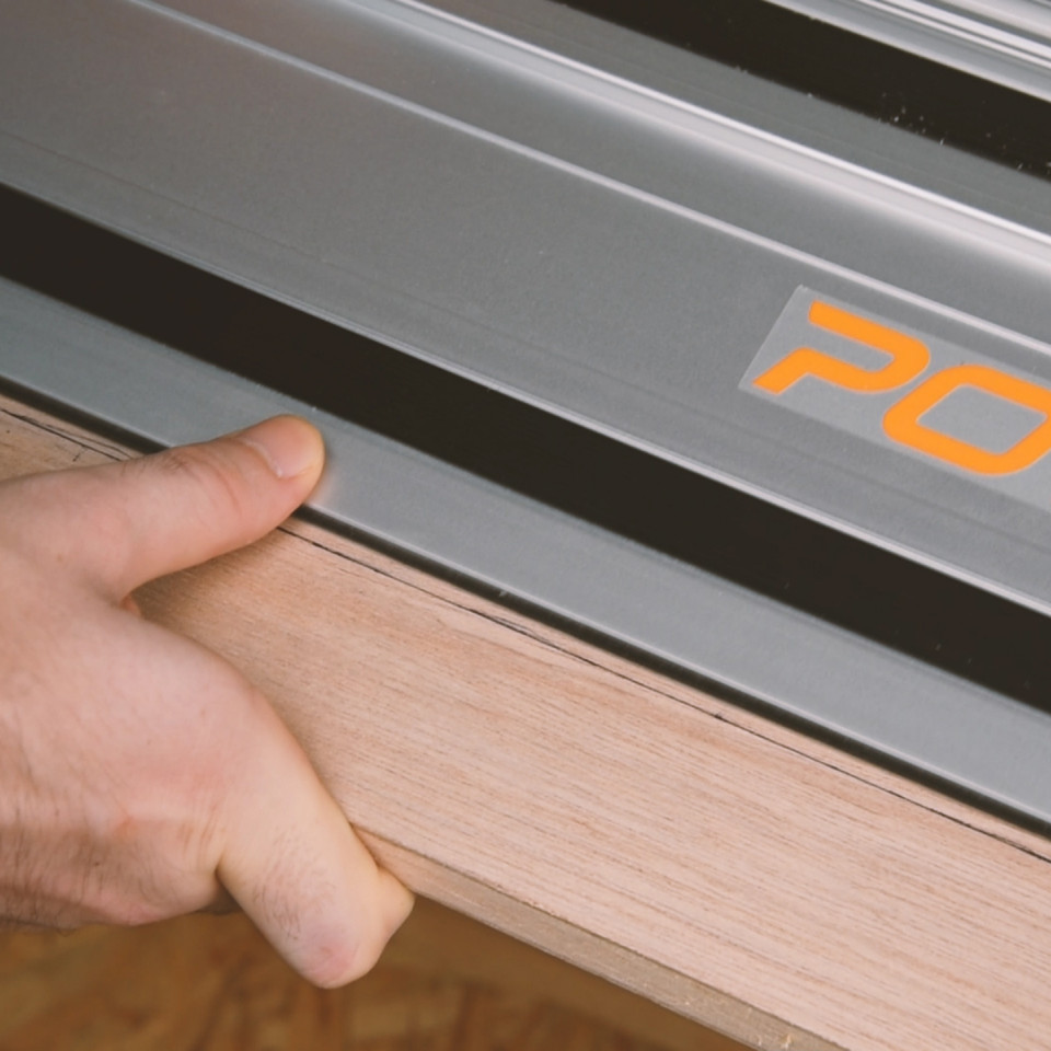 POWERTEC 55 inch Track Saw Guide Rail for Makita or Festool Track Saws