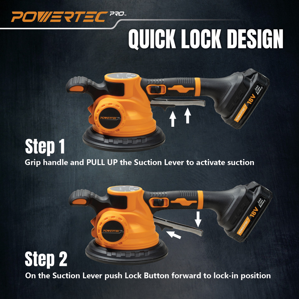 Cordless Tile Vibration Leveling Machine - POWERTEC