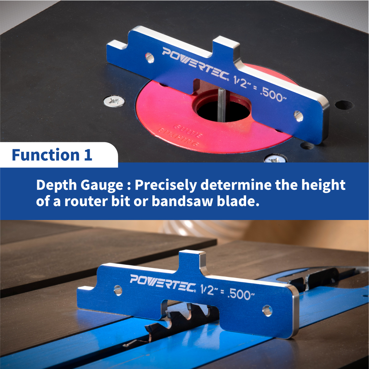 Router Table Set Up Bars 7pc with Protective Storage Case | POWERTEC ...