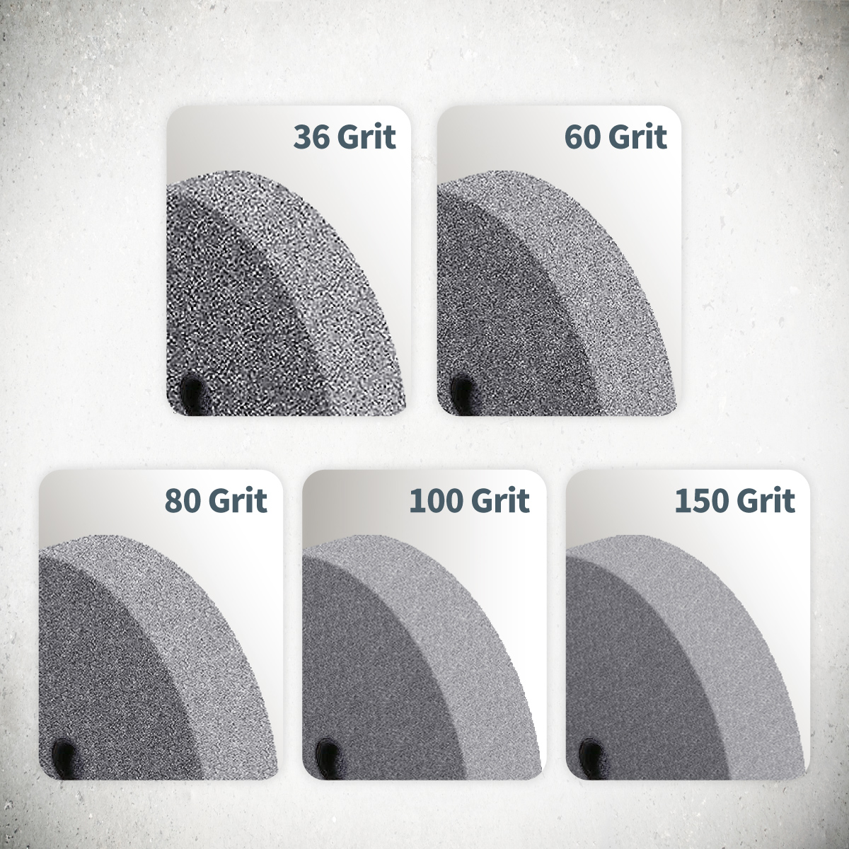 POWERTEC Grinding Wheel Aluminum Oxide 6" x 3/4" Disc with Arbor 1/2 ...