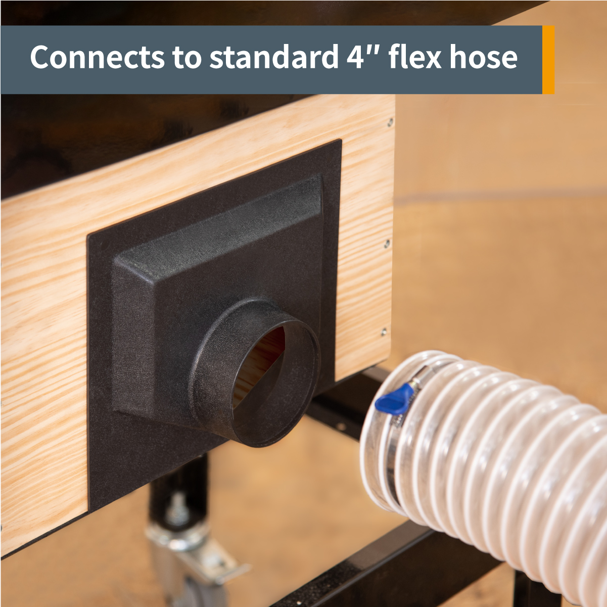 Jointer Dust Hood 8-1/2" x 10-1/4 x 4" | POWERTEC Saw Dust Collection ...