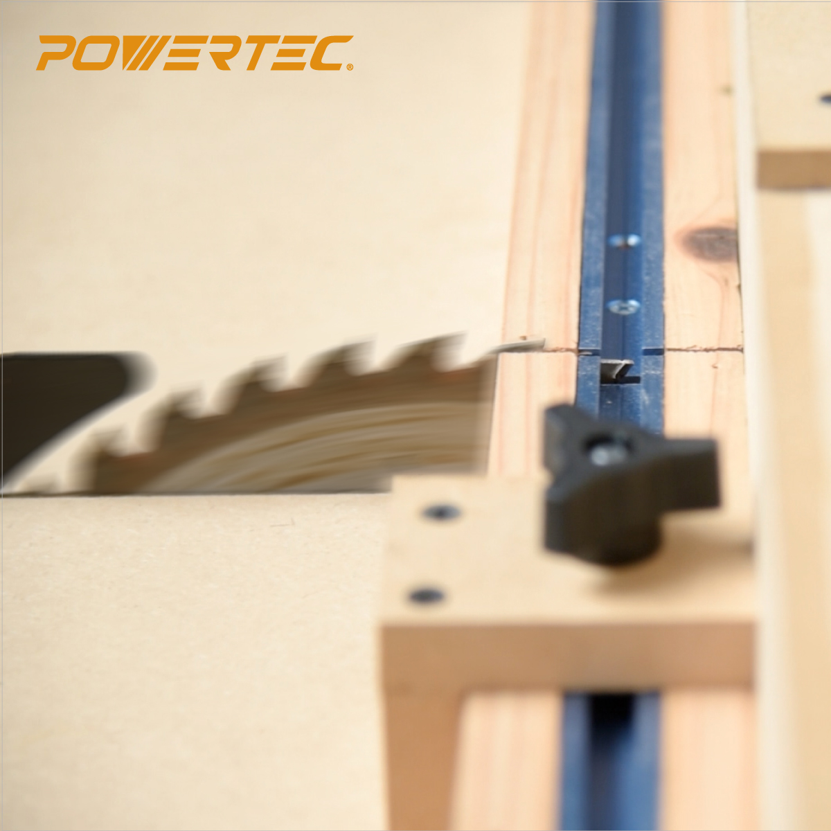 Table Saw Sled Kit with 2 HDPE Bars, 2 Aluminum Tracks and Hardware Kit ...