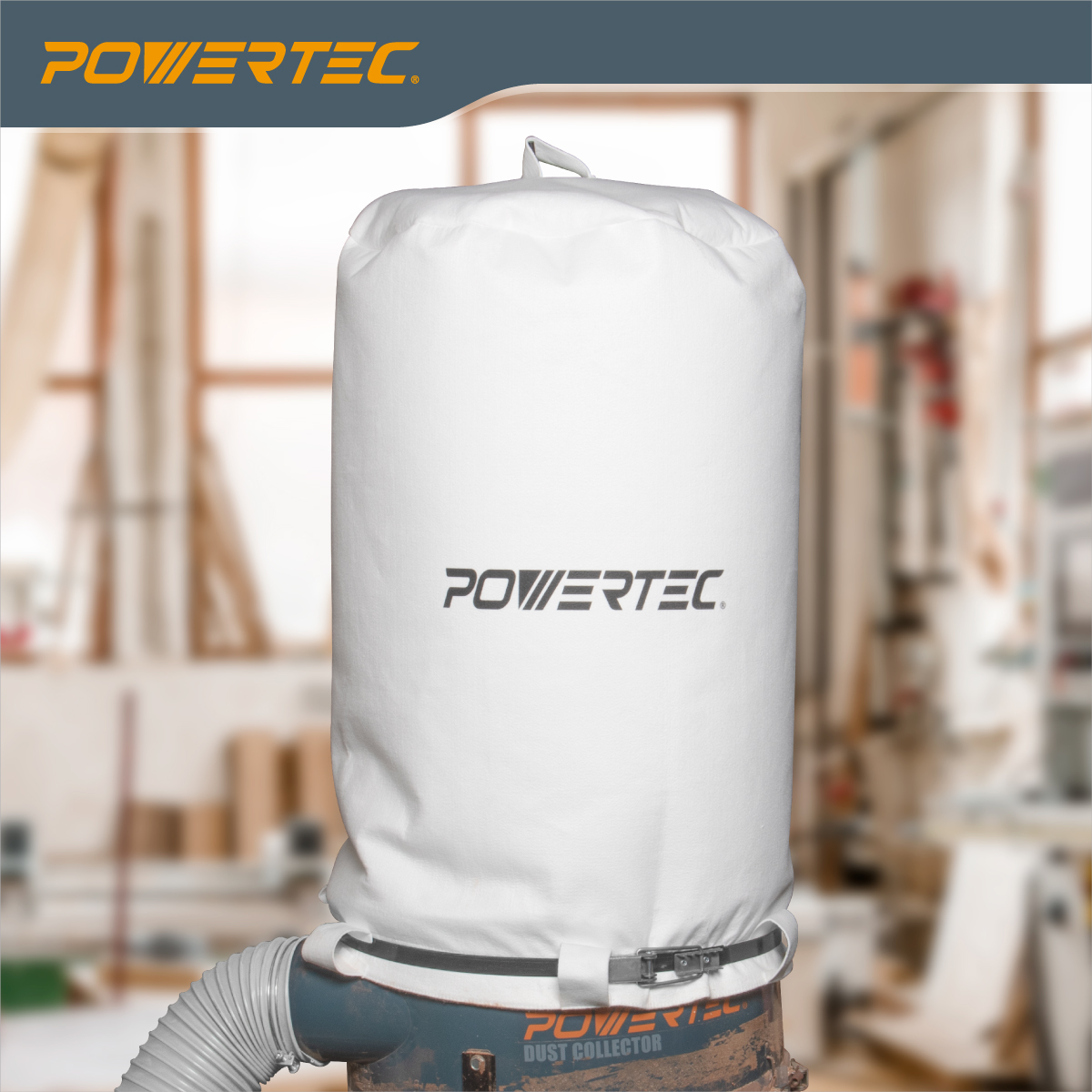 Dust Collector Bag, 21" x 31", 1 Micron-POWERTEC | Buy More Save More