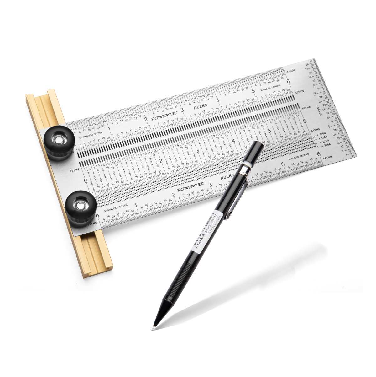 Precision Marking Ruler - POWERTEC | Marking T-Rule, Marking Ruler