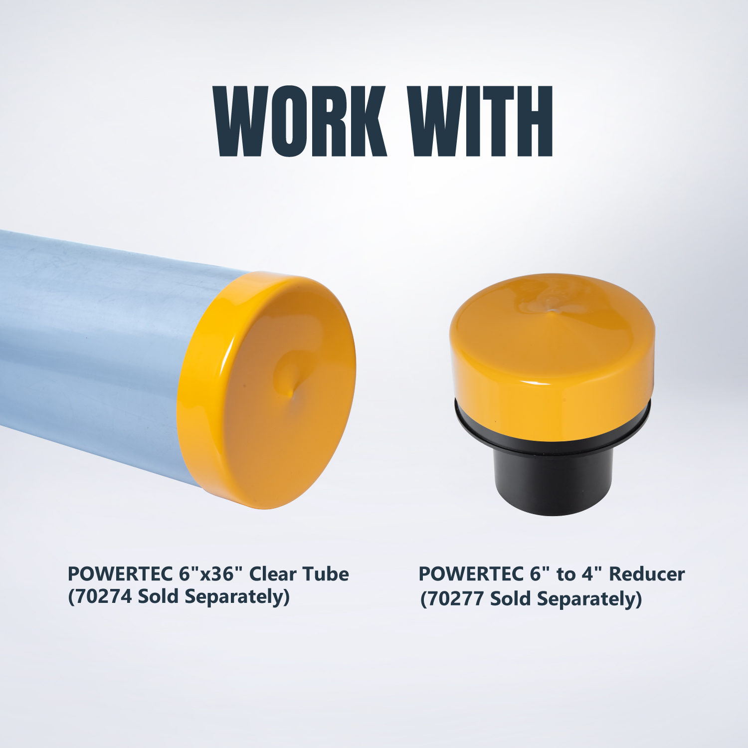 6" ID Dust Collection End Cap for 6" OD Pipes