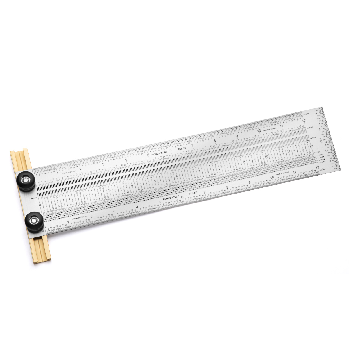 POWERTEC 80025 12-Inch Precision Marking T-Ruler