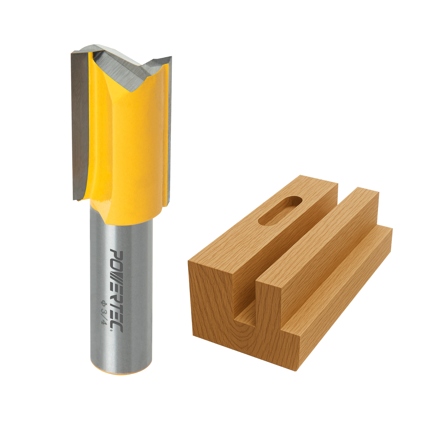 73065 Straight Plunge Router Bit, 1/2 Inch Shank