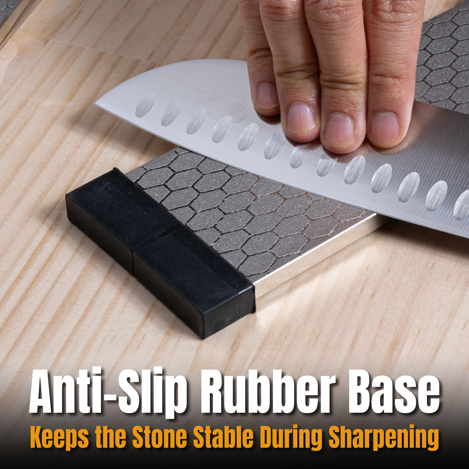 72247 8" Diamond Sharpening Stone, Dual Grit 600/1000