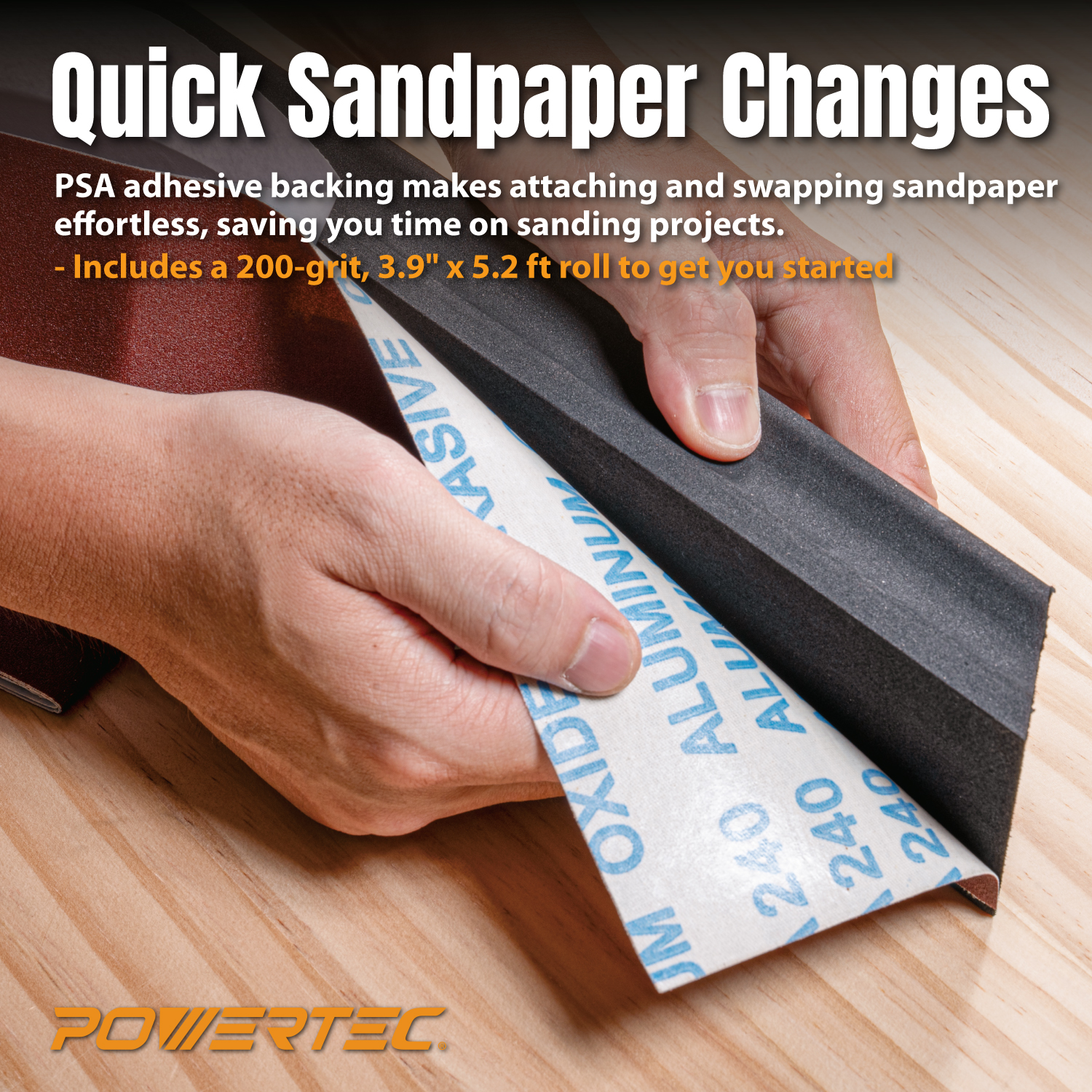Sanding Block Kit with PSA Sandpaper, 7-Piece EVA Set – POWERTEC