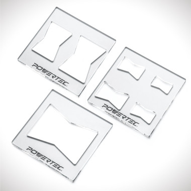 Butterfly Inlay Template Kit - POWERTEC | 3 Pcs Set of Router Template ...