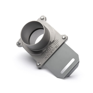 POWERTEC 70325 Aluminum Blast Gate 2-1/2 Inch, w/ Anti Clog and Air ...