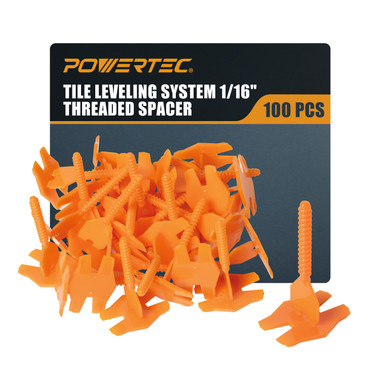 72107 Tile Leveling System 1/16" Threaded Spacer, Flat Base Strap for ...