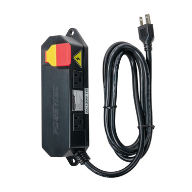 72009 Dual Outlet Safety Paddle Switch for Router Table(120V/15A/1HP)