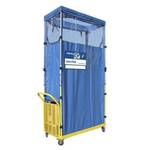 Qualitair HEPA-Zone Battery Powered Vinyl Cabin Work Enclosure - HZ-01