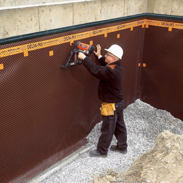 DELTA-MS 5.0 ft x 65.6 ft Waterproofing Membrane (328 SqFt/Roll)