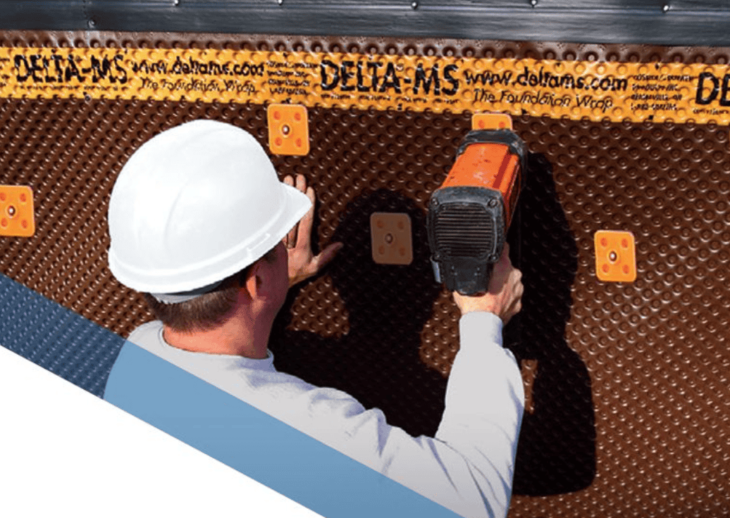 DELTA-MS 5.0 ft x 65.6 ft Waterproofing Membrane (328 SqFt/Roll)