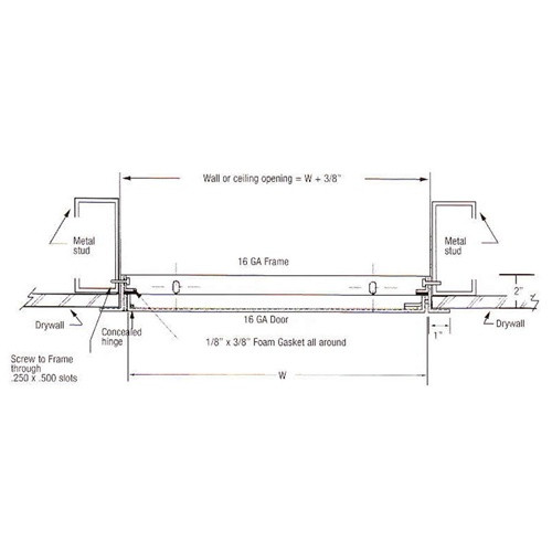 Acudor AS-9000 is a fully gasketed access door, designed for use in ...