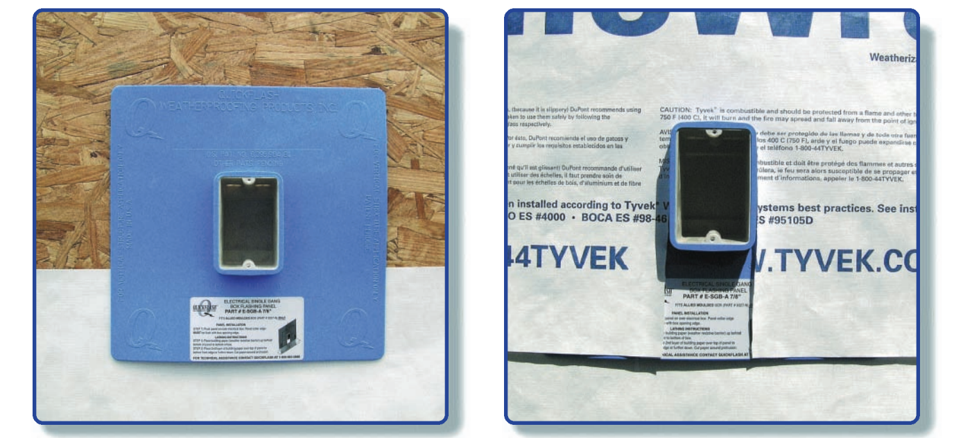 How to Install Electrical Box and Plumbing Pipe Flashing Panels ...
