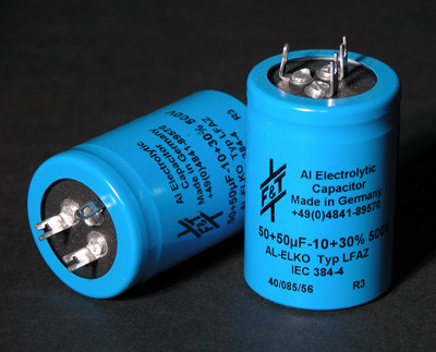F&T 32uf + 32uf 500v Dual Can Capacitor