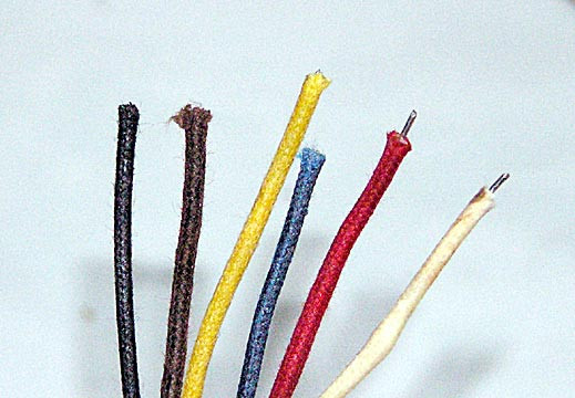 Vintage Cloth Covered Wire- Red - Tube Audio