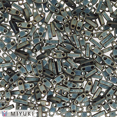 10g QTL2008 Tila 1/4 Cut Sage M/MA/R - Blueberry Beads