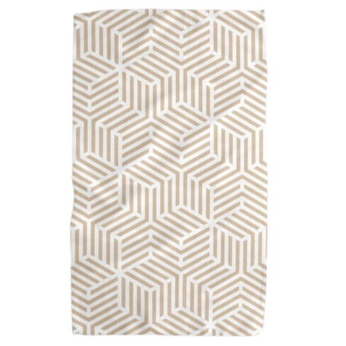 Geometry Tea Towel - Stacked Cubes Geometry Tea Towel - Stacked Cubes