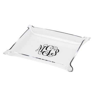 Acrylic Pinched Corner Tray - Medium