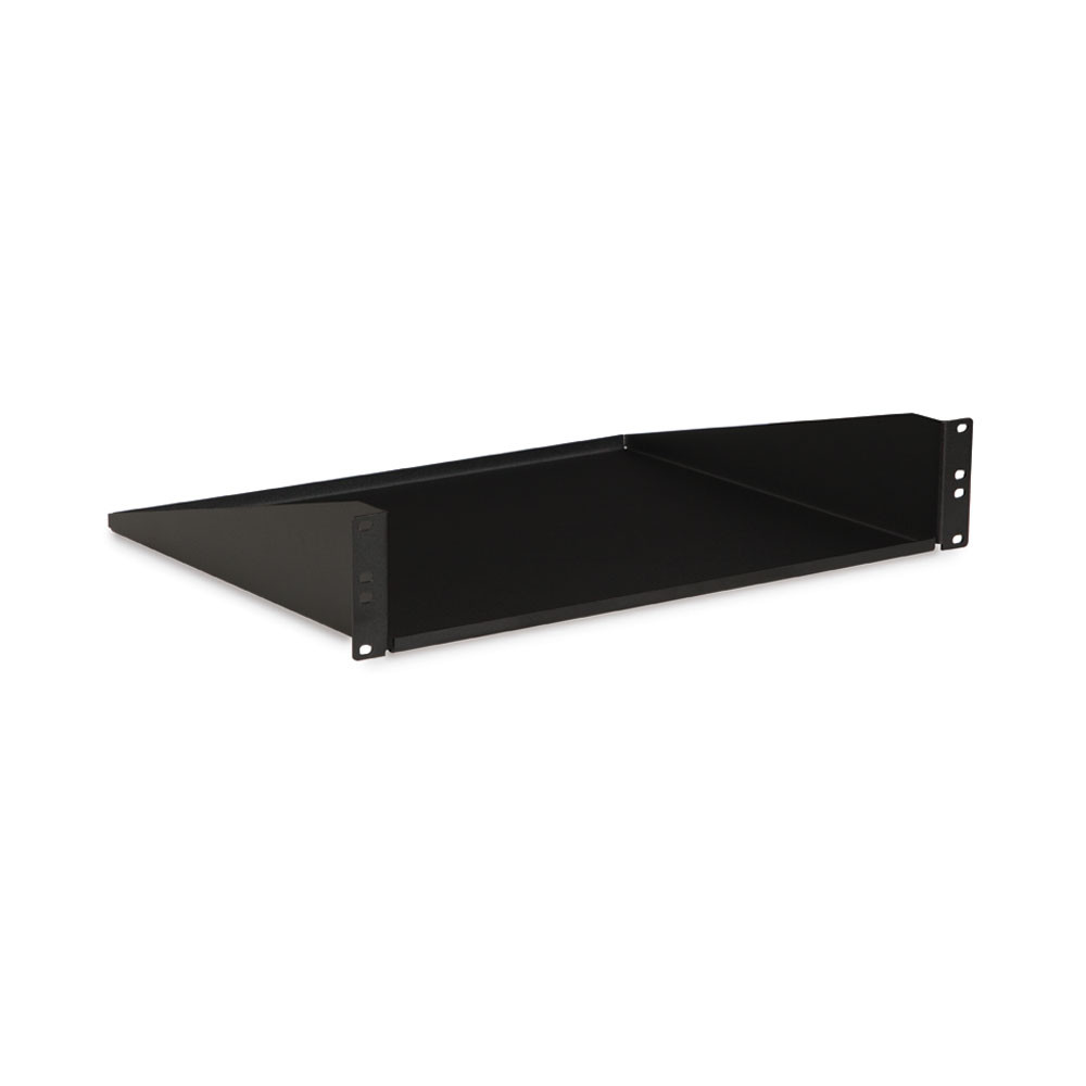2u Solid 2 Post Rackmount Shelf Network Shelves | Find IT at ServerRack.com