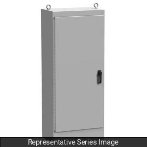 N12 Freestanding Encl - 72 x 36 x 24 - Steel/Gray 1418Y24