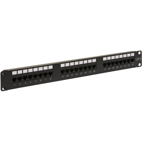 24 Port Cat6 Patch Panel Rackmount Solutions | Find IT at ServerRack.com