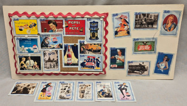 Pepsi Cola Cards on Display Board