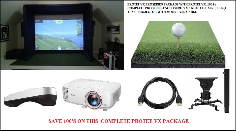 Protee golf just launched 3 new overhead camera golf simulators