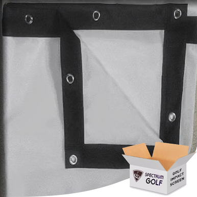 Golf Impact Screen : Poly Spacer Black Border and Grommets
