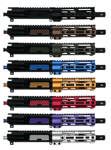 7.5AR-15 9mm Pistol Upper, Black Barrel, 1:10 Twist, 7″ Rail