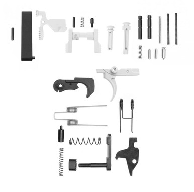 AR-15 Lower Receiver Parts Kit - Cerakote Bright White - Without Grip ...