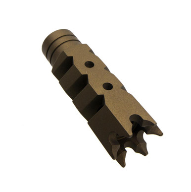 AR-15/.223/5.56 Shark Muzzle Brake 1/2x28 Pitch Thread - Cerakote Burnt ...