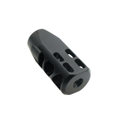 AR-15 Flat Tanker Ported Steel Muzzle Brake 1/2x28 BLACK NITRIDE - Made ...