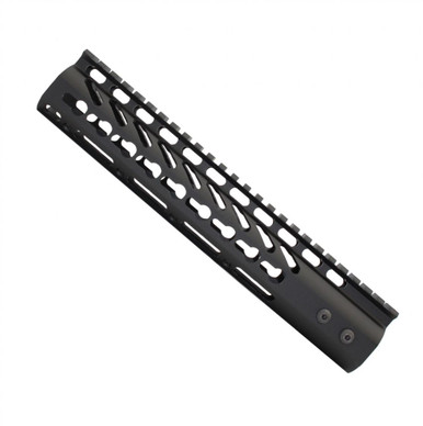 AR-15 Super Slim Keymod Free Float Handguard Steel Barrel Nut - 10 Inch