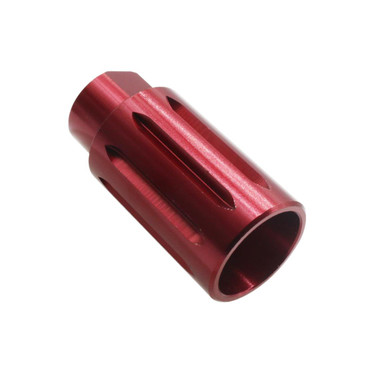 AR-15/.223/5.56 Flash Can Muzzle Brake - Aluminum Red