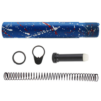 Buy AR-15 Complete Pistol Buffer Tube Kit BLUE RED WHITE SPLATTER | MCS ...