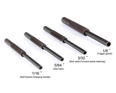 4pcs AR15 Gunsmithing Armorer Steel Roll Pin Set