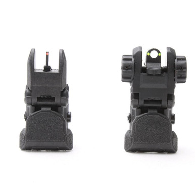 Polymer Flip Up Front And Rear Sight w/ Red And Green Dots
