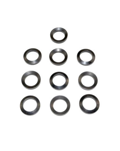 10 Piece Crush Washer Set AR-15 1/2"x28 - Black Steel 10 Piece | MCS Gearup