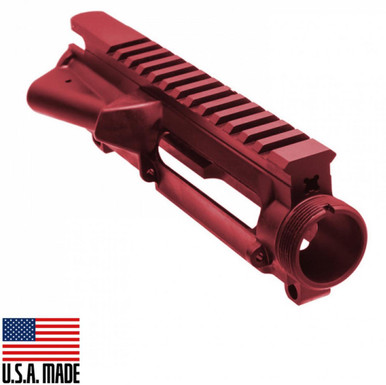 AR-15 Stripped Upper Receiver RED - Made in U.S.A.